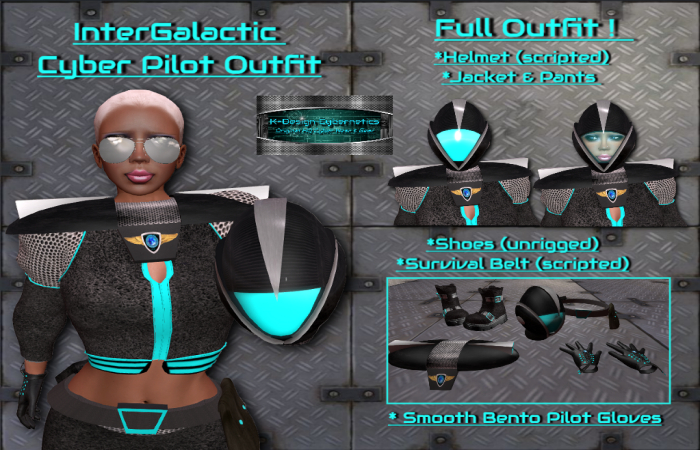 Second Life Marketplace - CYBER UNIT PILOT - BOX (cpl set 2020)